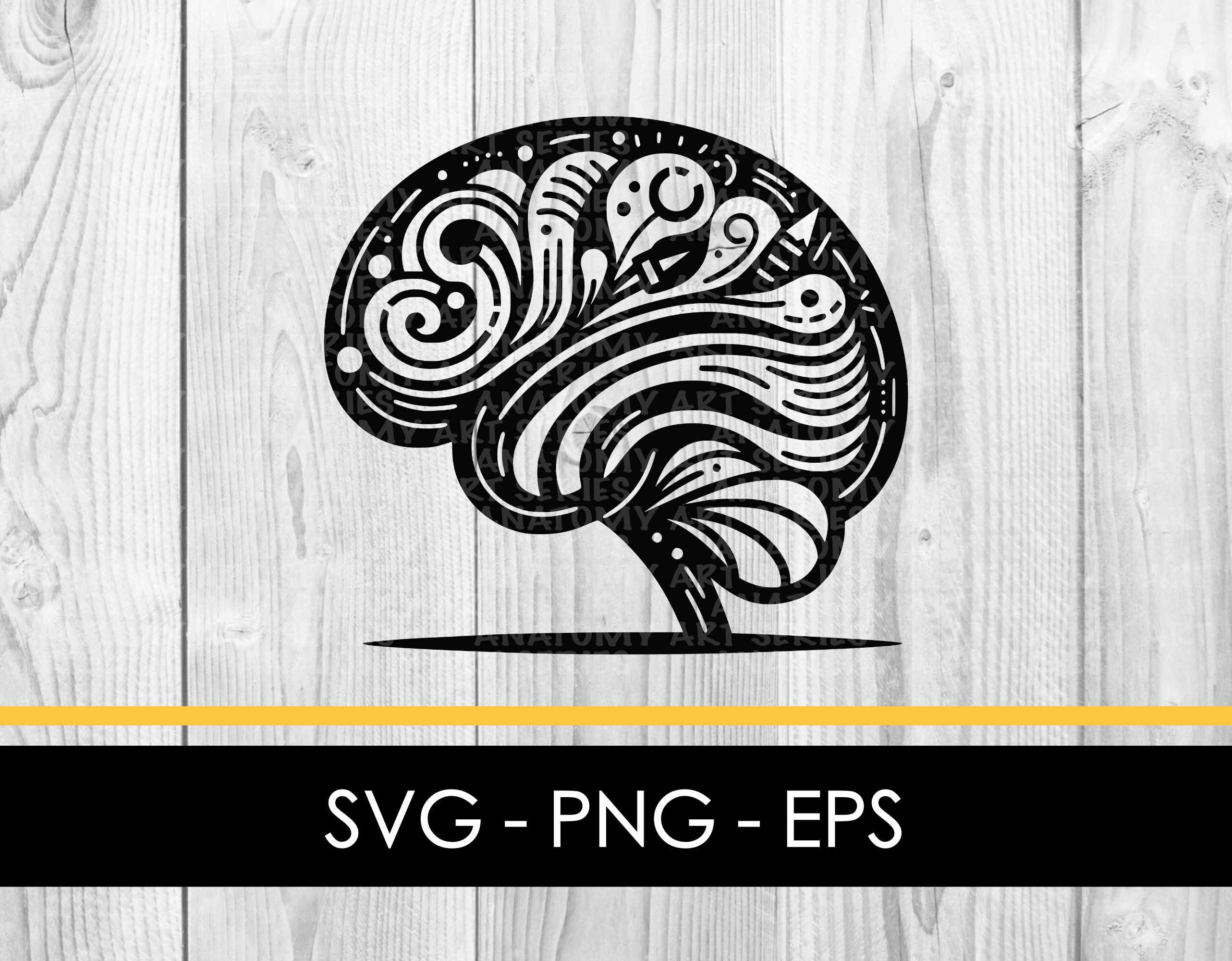 Creative Brain Svg Png, Neuro Neurologist Vector, Medical Cut Files ...