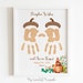 Printable Pumpkin Wishes and Acorn Kisses Handprints - Etsy