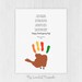 Printable Turkey Handprint Craft for Kids Thanksgiving Poem - Etsy