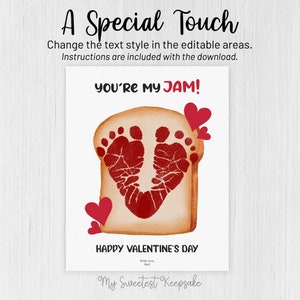 Printable Valentine's Day Keepsake Gift From Baby for Mom, Dad, Grandma ...