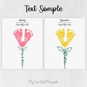 Printable Father's Day Keepsake Gift for Grandpa | Flower Baby ...