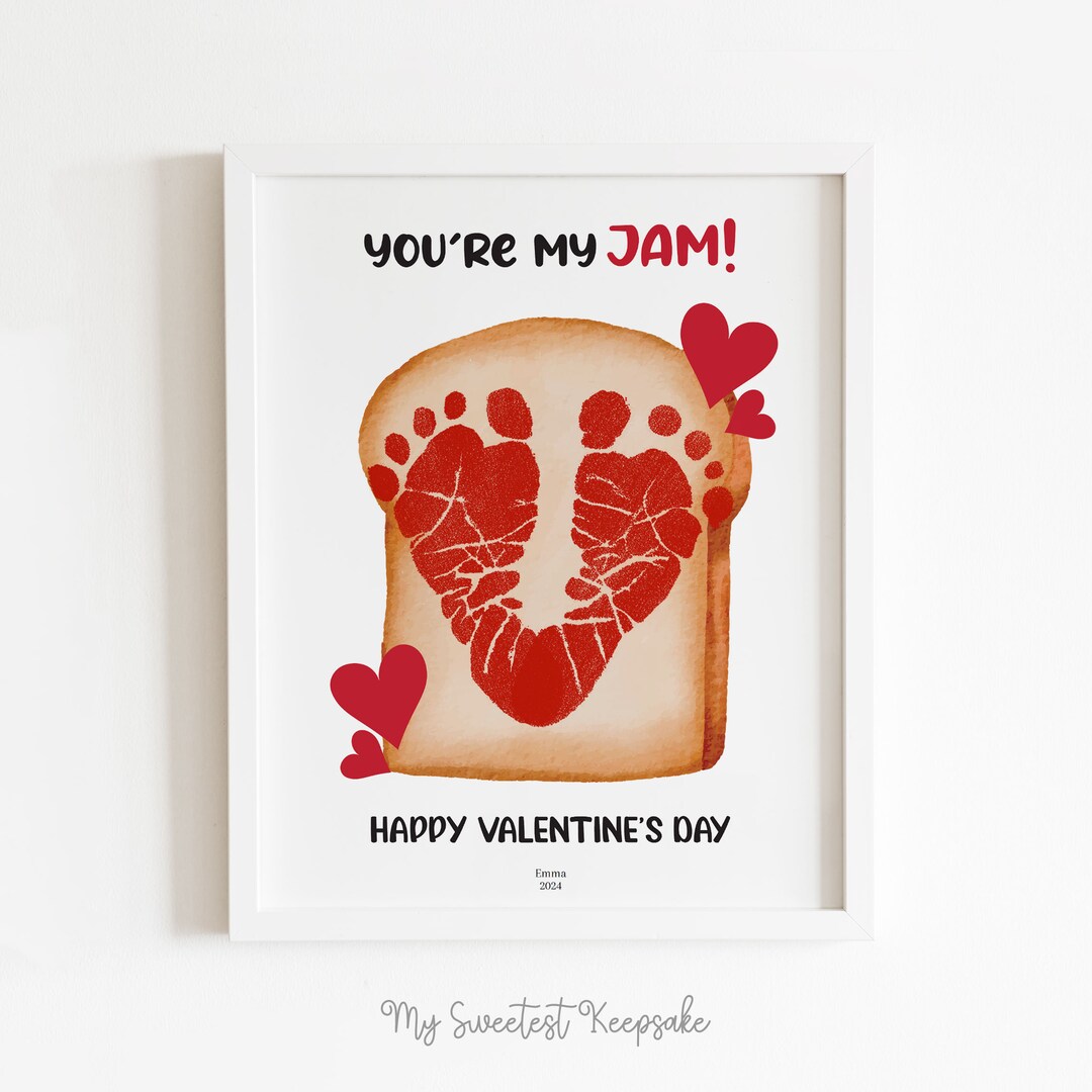 Printable Valentine's Day Keepsake Gift From Baby for Mom, Dad, Grandma ...