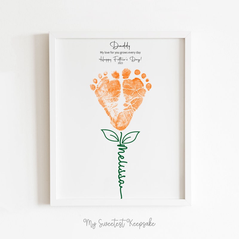Footprint Flower - Etsy