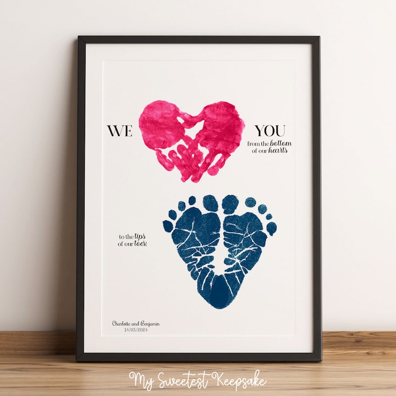 Handprint Keepsake - Etsy