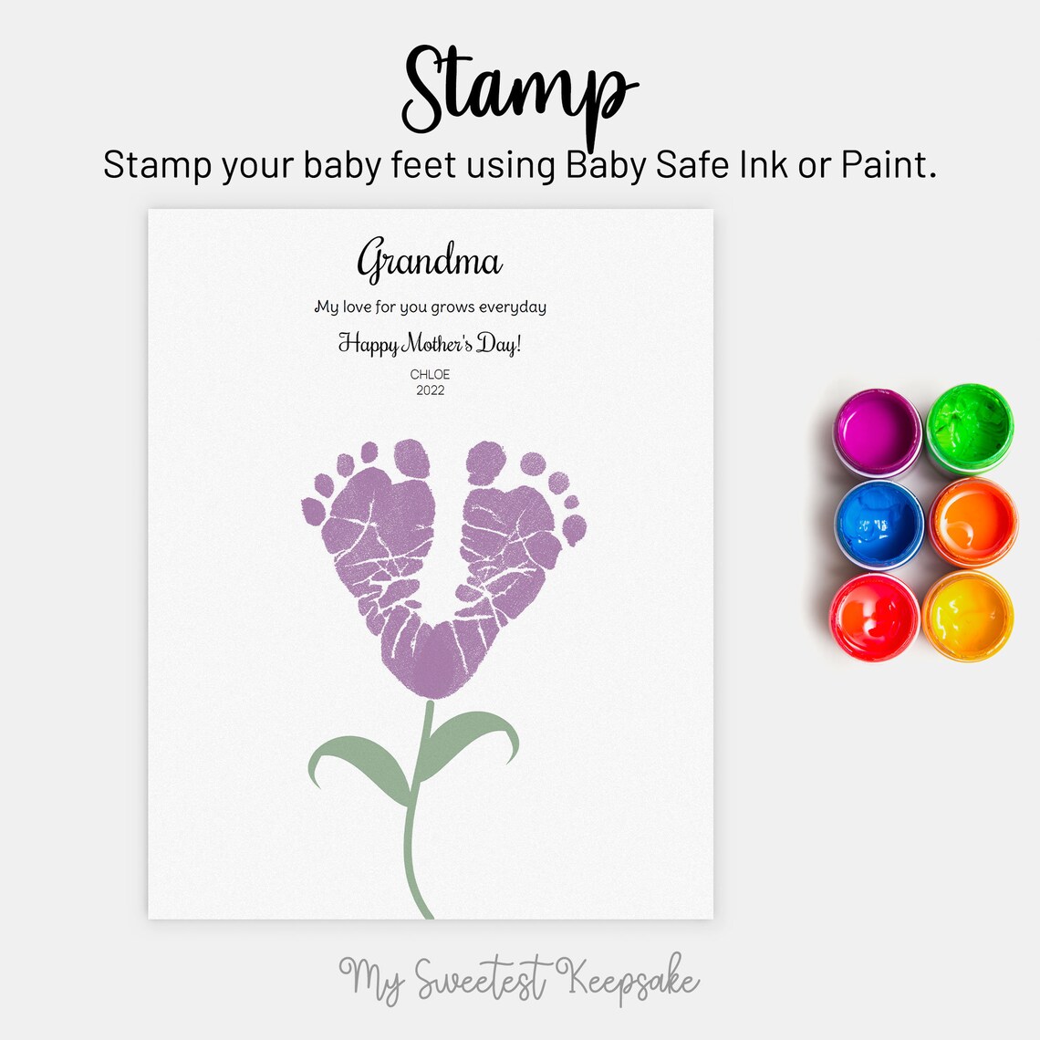 Printable Grandma Gift Gift From Baby for Grandma Keepsake - Etsy