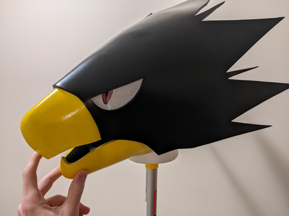 Tokoyami Cosplay Mask Moving Jaw Pattern/template - Etsy