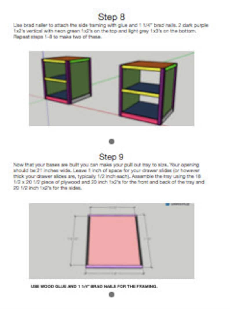 EASY DIY Desk Building Plan - Etsy