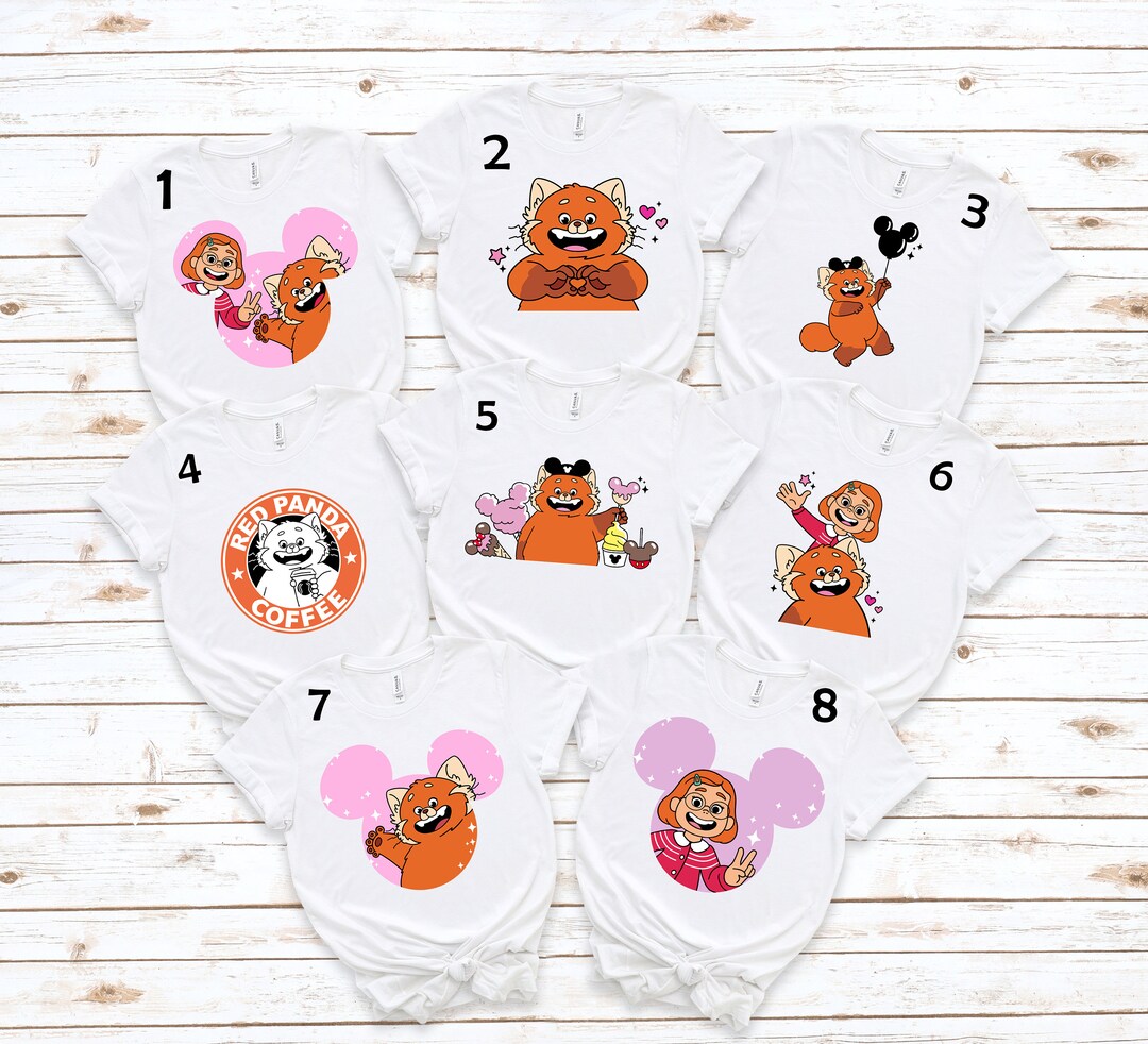 Turning Red Disney Shirt, Red Panda Shirt, Family Matching Shirt ...