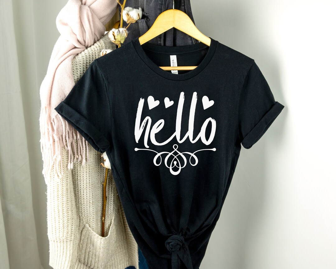 Hello T-shirt, Hello Shirt, Birthday Shirt, Hello Birthday Tee ...
