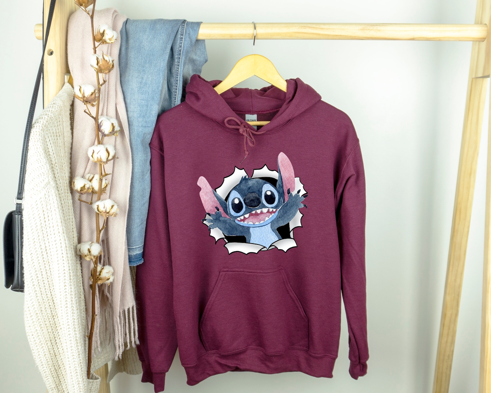 Stitch Hoodie Stitch Sweatshirt Disneyland Sweater Starwars - Etsy