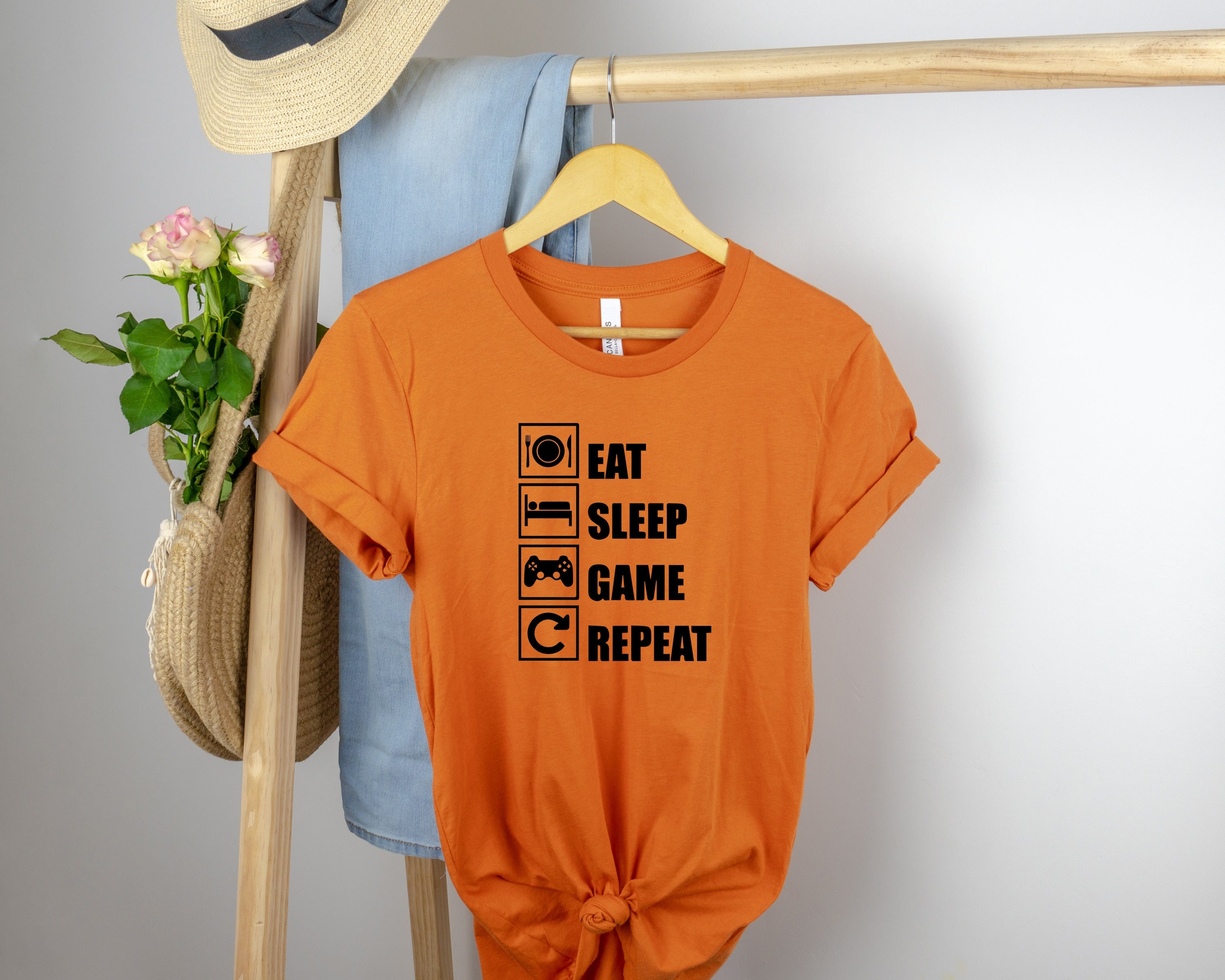 Eat Sleep Game Repeat Shirt Game Lover Shirt Gaming Shirt - Etsy