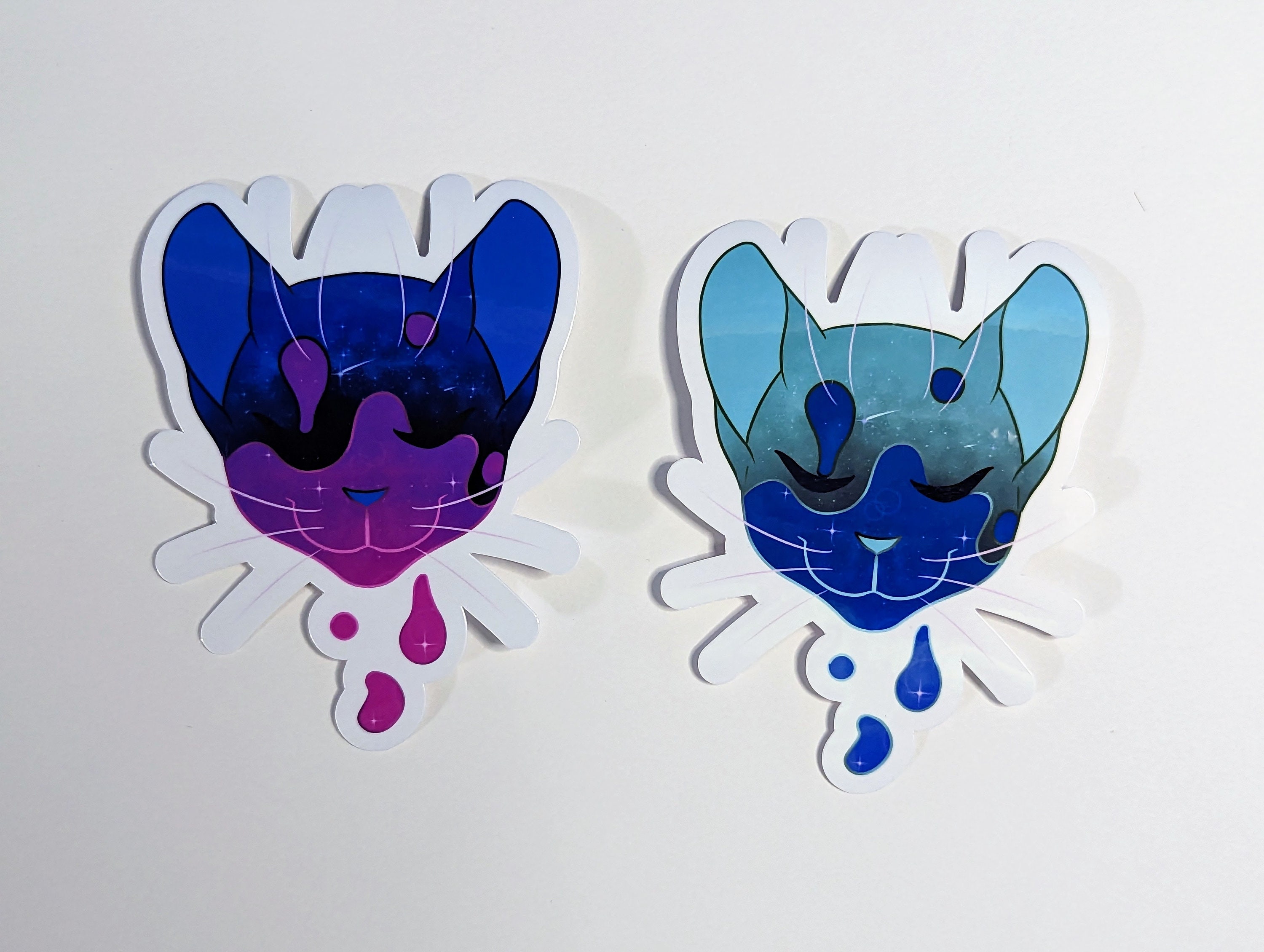 Galaxy Cat Vinyl Stickers - Etsy