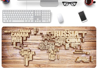 World Map Place Mat - Etsy