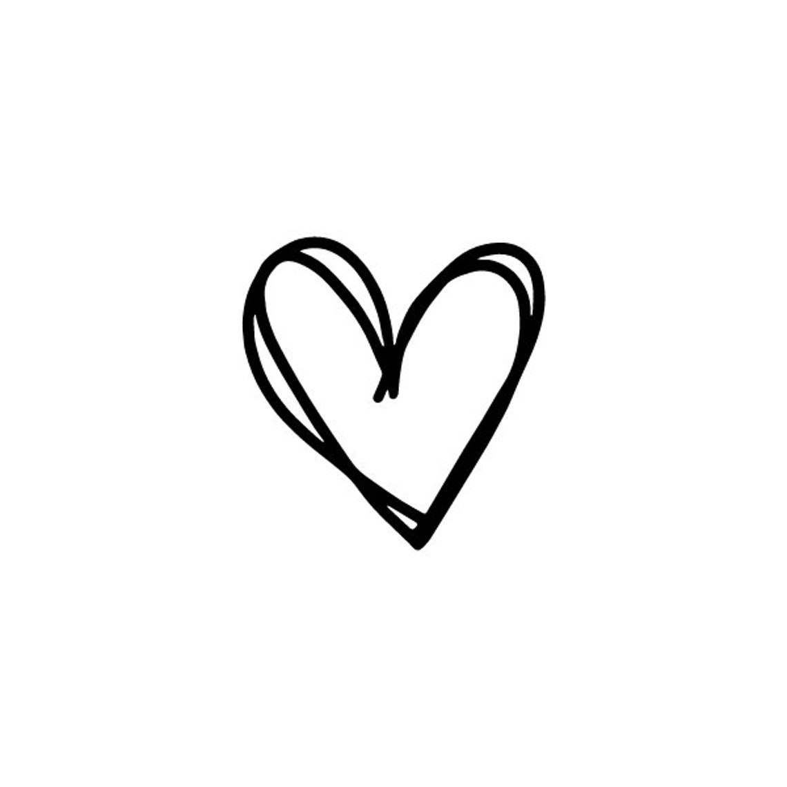 Hand Drawn Heart, Hand Lettered Heart SVG, Heart SVG, Cute Heart SVG ...