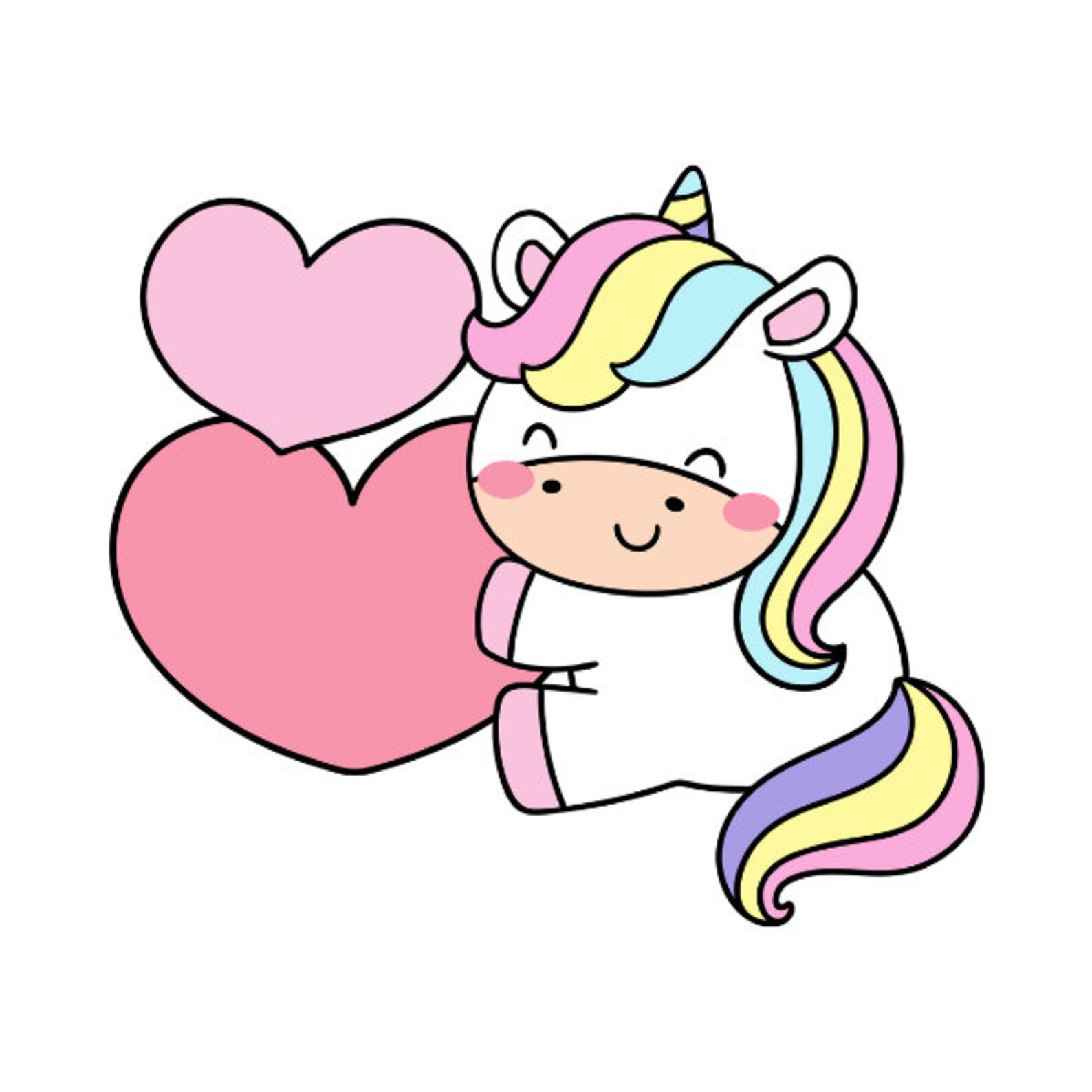 Unicorn Valentine Svg, Valentine Unicorn Svg, Unicorn With Heart Svg ...