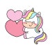 Unicorn Valentine Svg, Valentine Unicorn Svg, Unicorn With Heart Svg ...