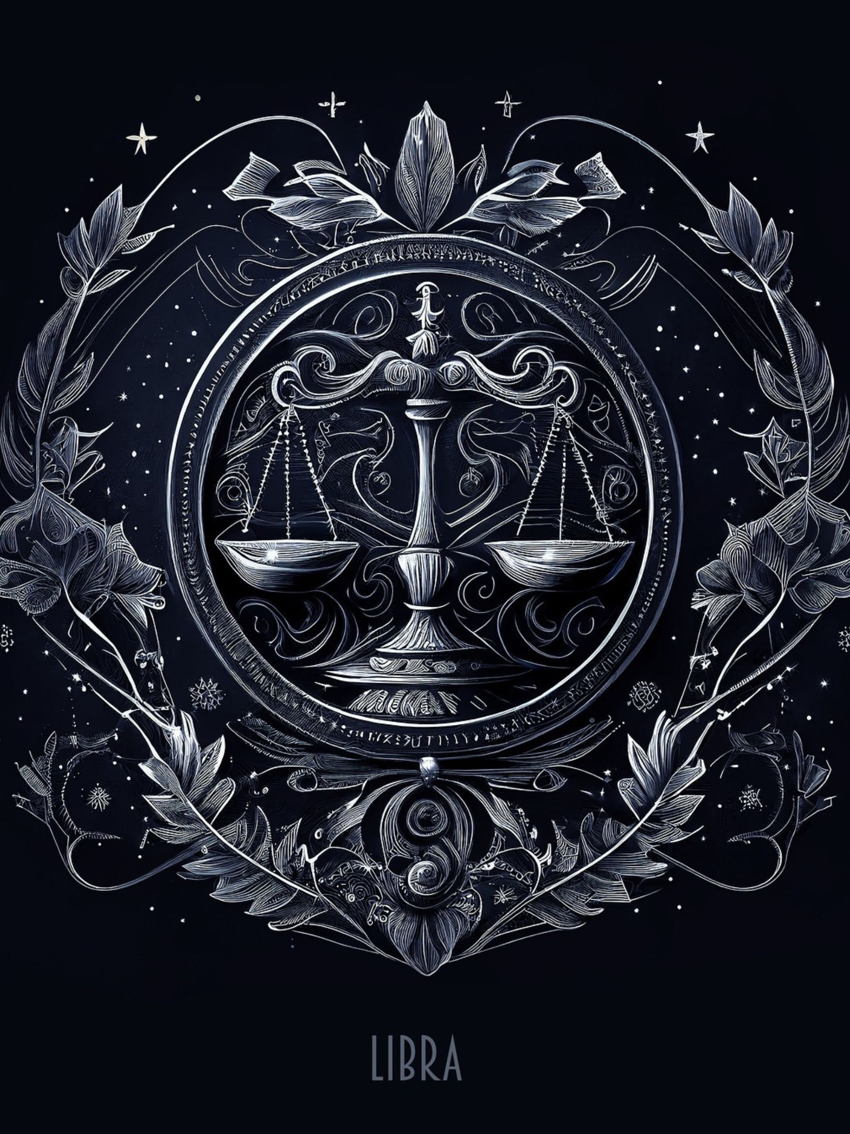 Libra Zodiac Art