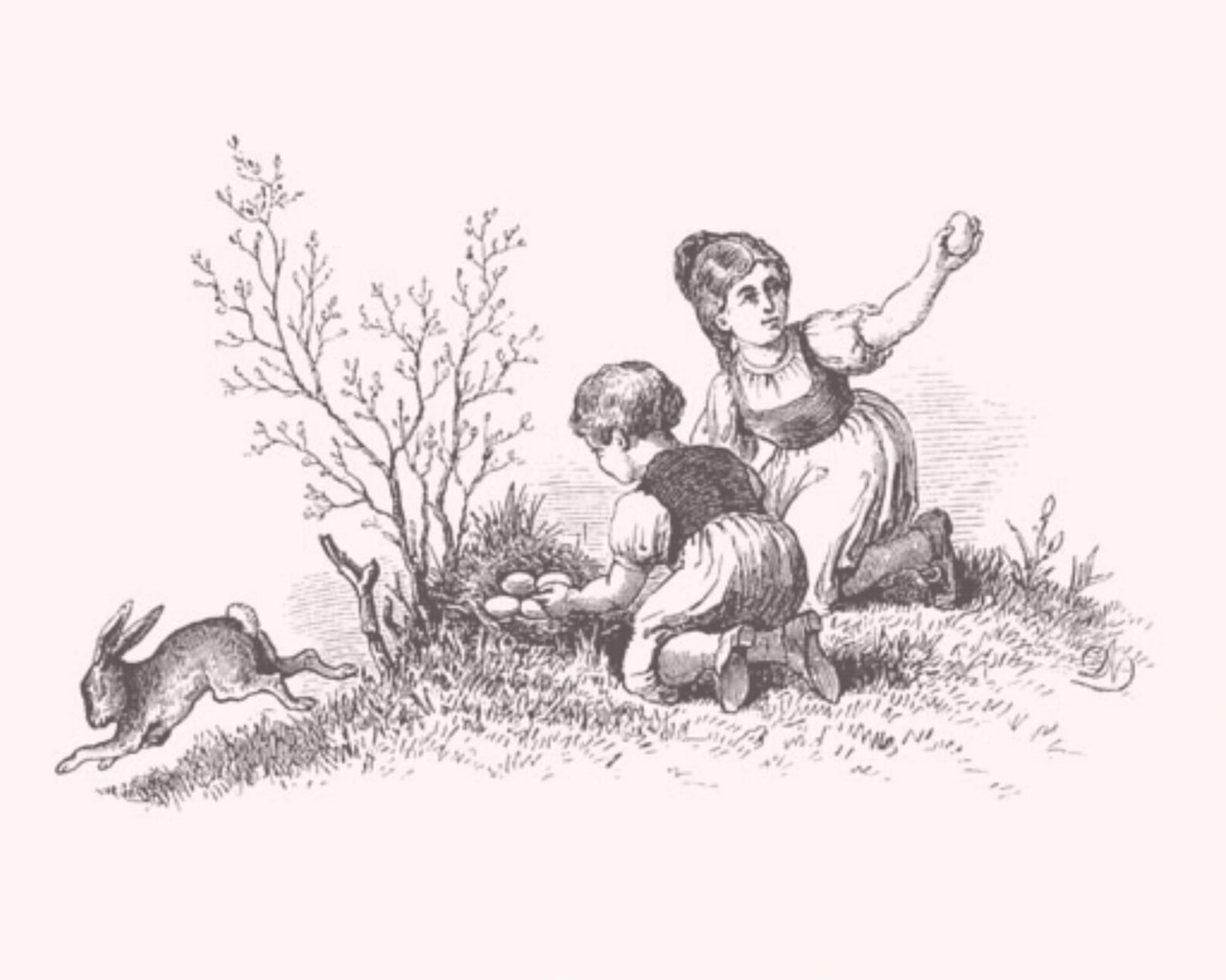 Vintage Easter Print, Easter Decor, Easter Wall Art, Easter Paintings ...