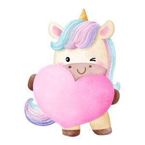 Unicorn Valentine Svg, Valentine Unicorn Svg, Unicorn With Heart Svg ...