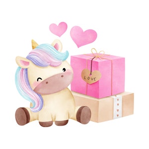 Unicorn Valentine Svg, Valentine Unicorn Svg, Unicorn With Heart Svg ...