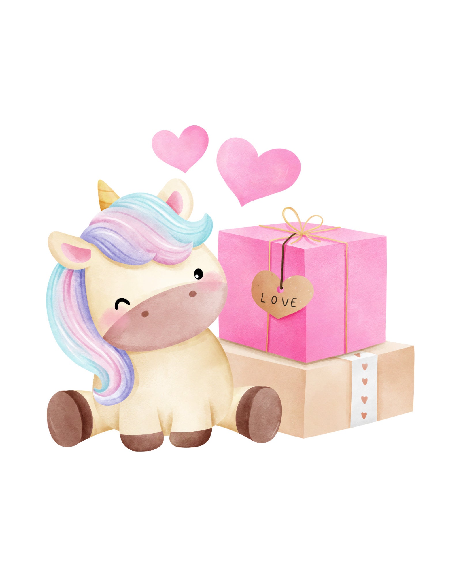 Unicorn Valentine Svg, Valentine Unicorn Svg, Unicorn With Heart Svg ...