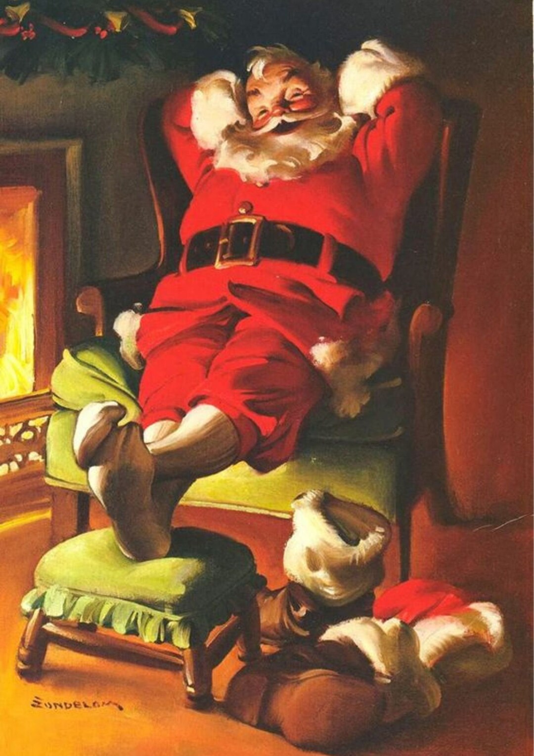 Vintage Santa Posters Printable - Etsy