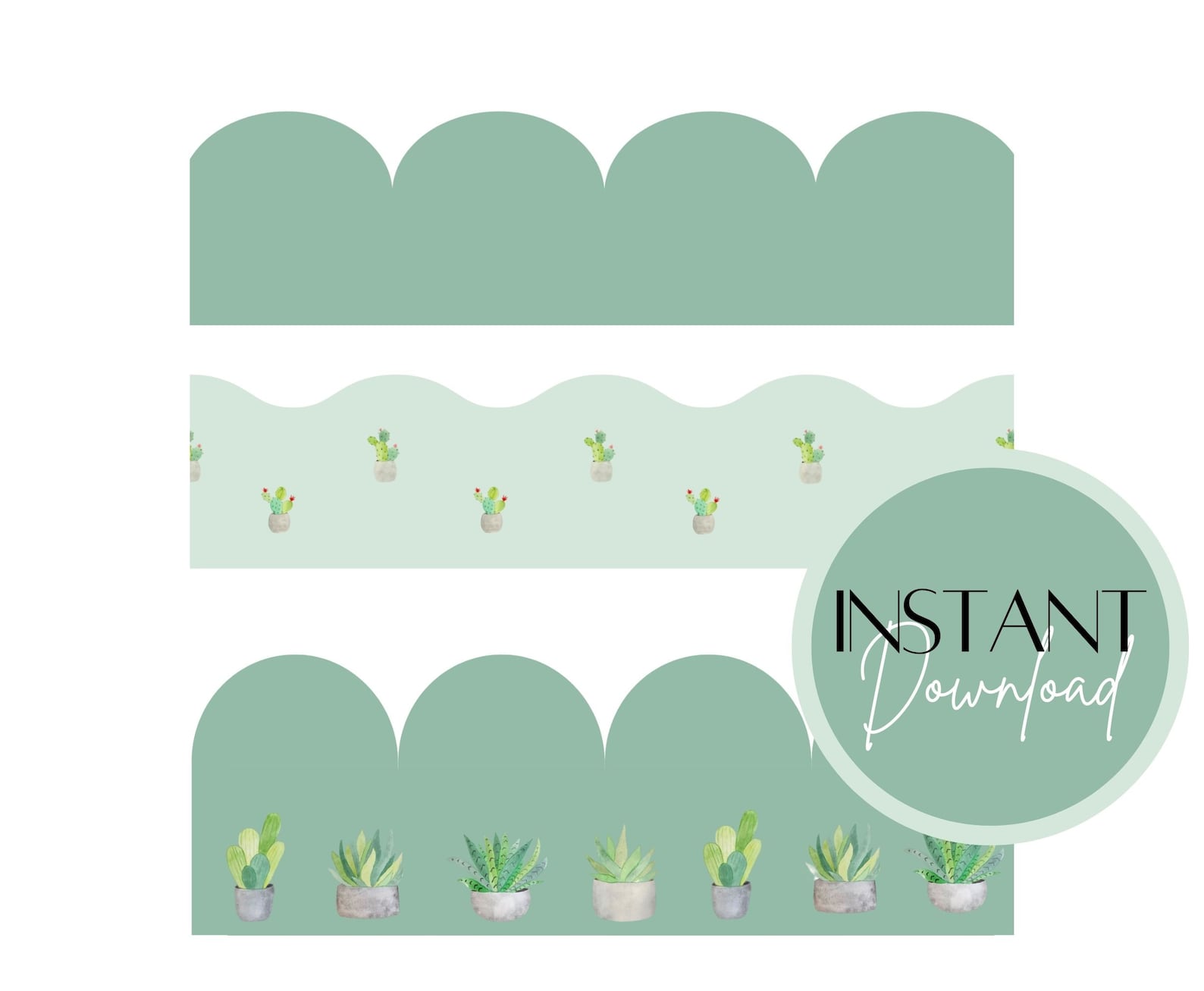 Cactus Classroom Bulletin Board Border | Printable Bulletin Board Kit ...