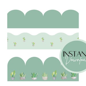 Cactus Classroom Bulletin Board Border | Printable Bulletin Board Kit ...