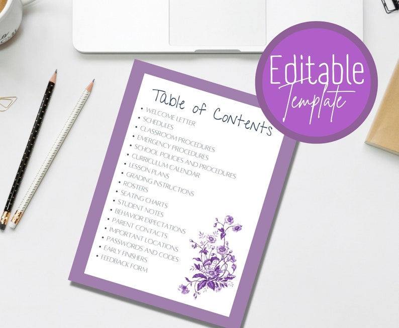Editable Maternity Leave Substitute Binder: Secondary Teacher Plans ...