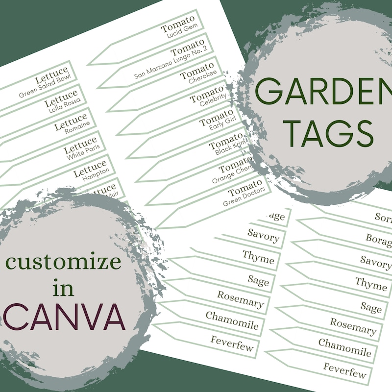 Plant Labels - Etsy