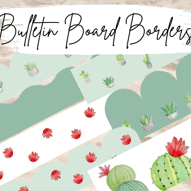 Cactus Classroom Decor - Etsy