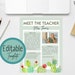 Watercolor Cactus Theme "meet the Teacher" Template | Customize ...