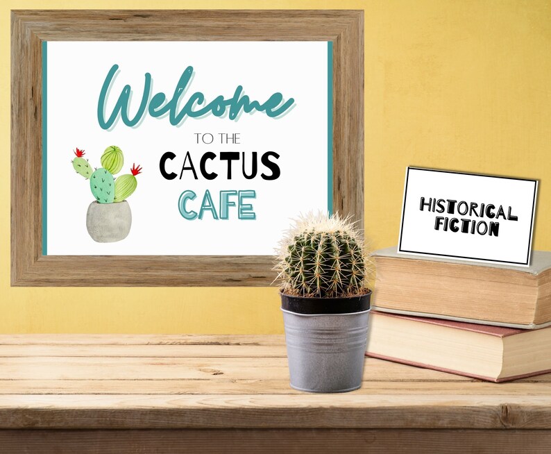 Cactus Cafe Book Tasting Activity Bundle: Middle & High School (digital ...