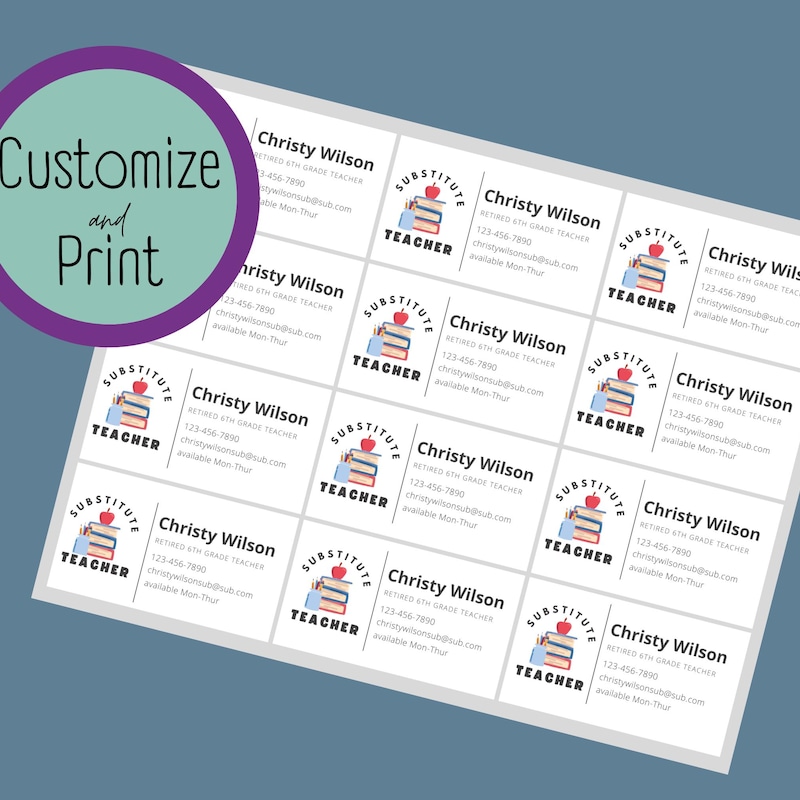Business Card Template - Etsy