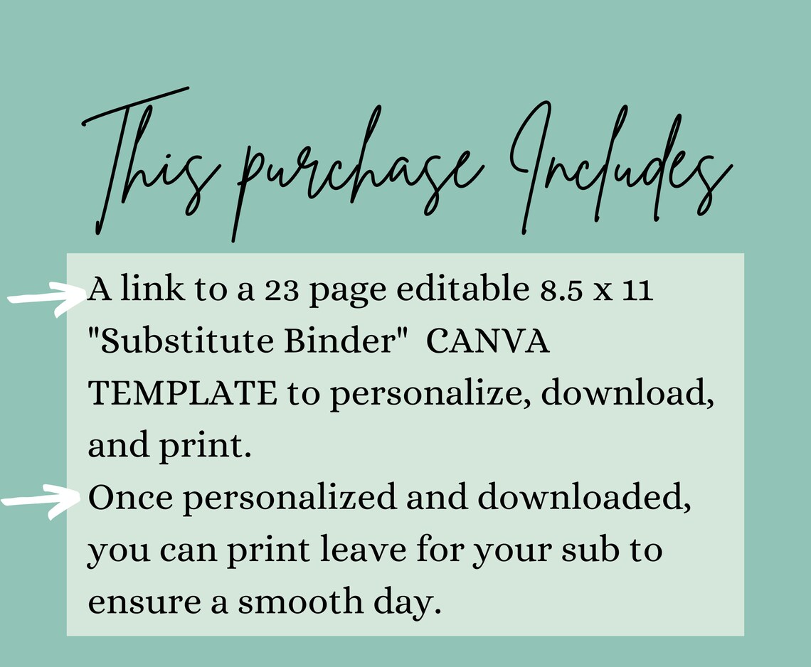 Editable Substitute Binder Template | Customize in Canva | Upper ...