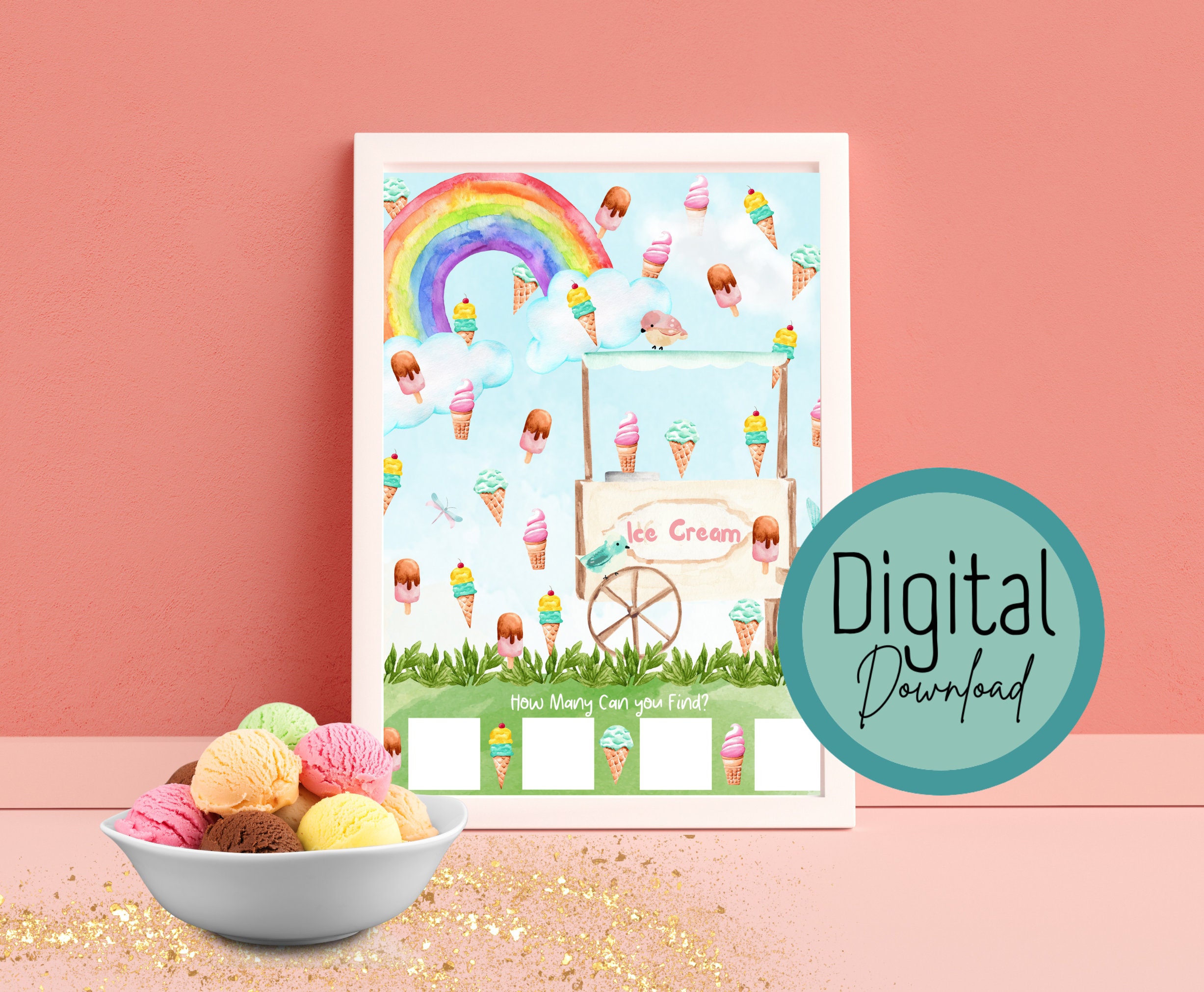 Ice Cream Seek and Find Printable Look and Find Printable Ice Cream ...