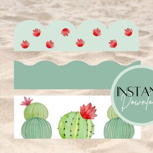 Cactus Classroom Bulletin Board Border | Printable Bulletin Board Kit ...