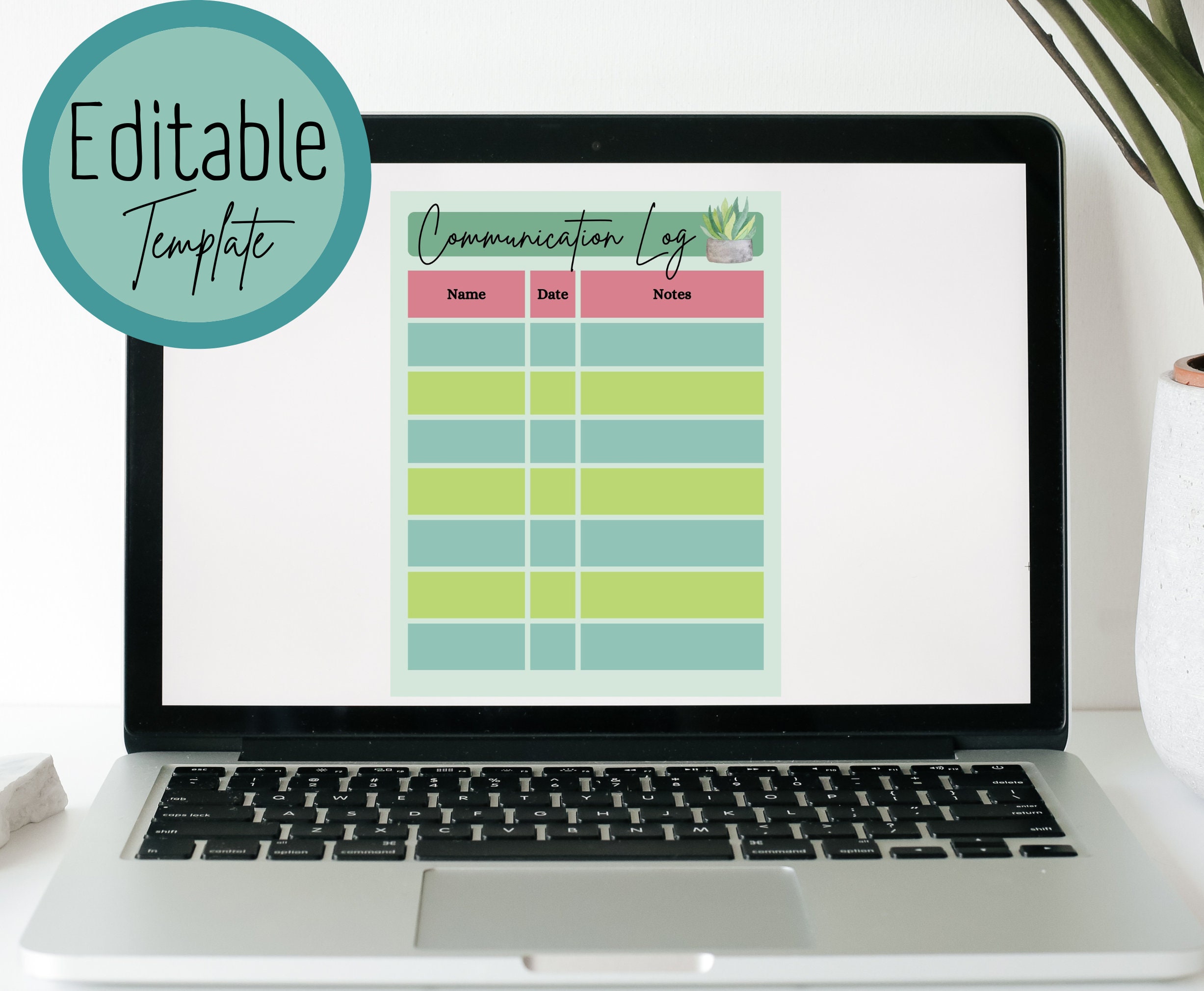Editable Teacher Planner Bundle Watercolor Cactus Teacher - Etsy