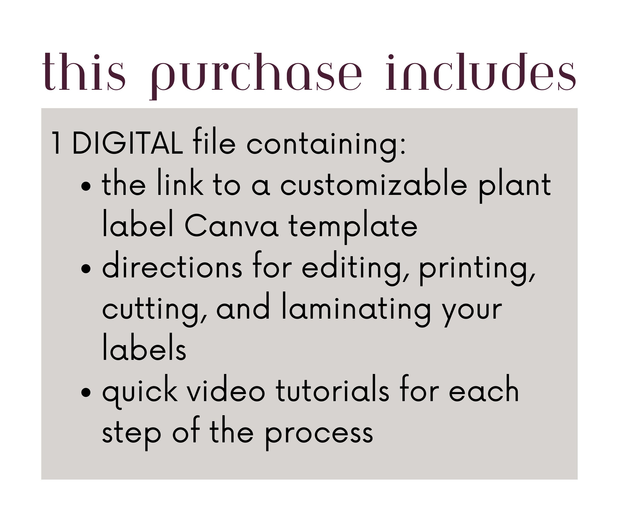 Customizable and Editable Plant Labels | Garden Tags for Any Plant ...