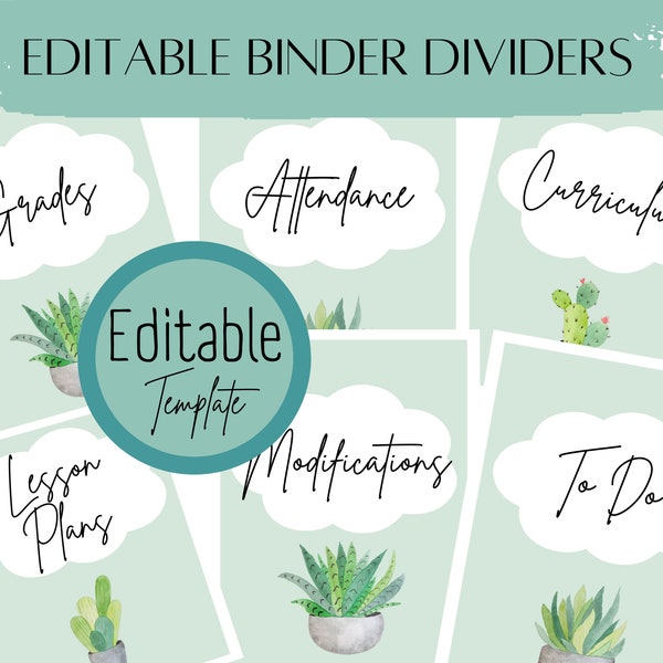 Cactus Planner Cover - Etsy