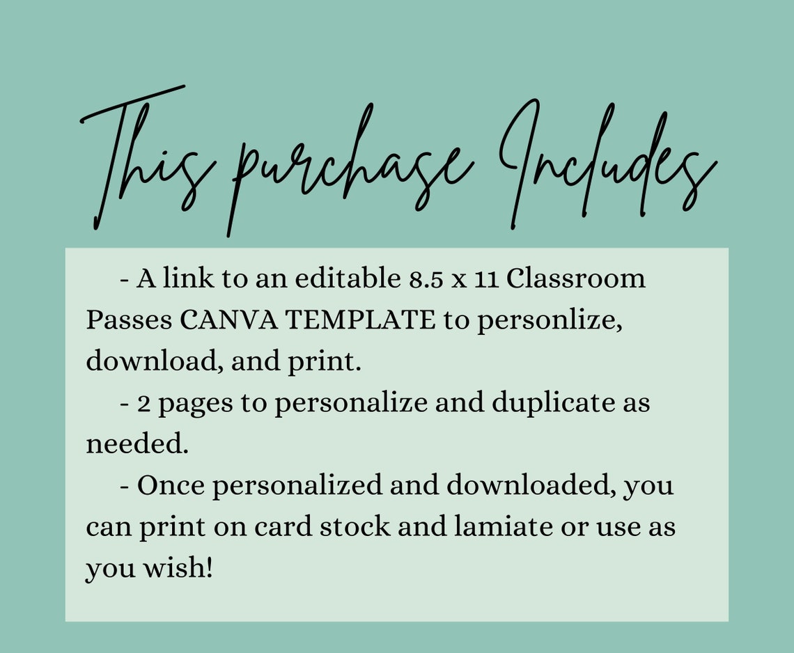 EDITABLE Hall Pass | Cactus Themed Customizable Restroom Pass | Student ...