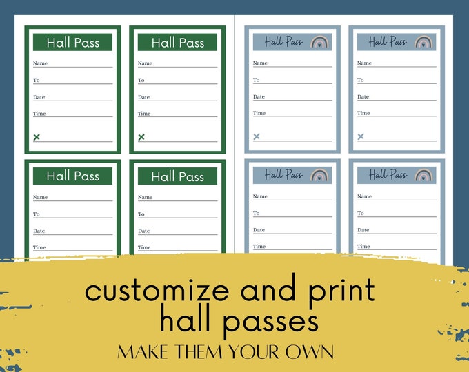 Customizable Back to Class Pass Counselor | AP | Principal | Nurse ...