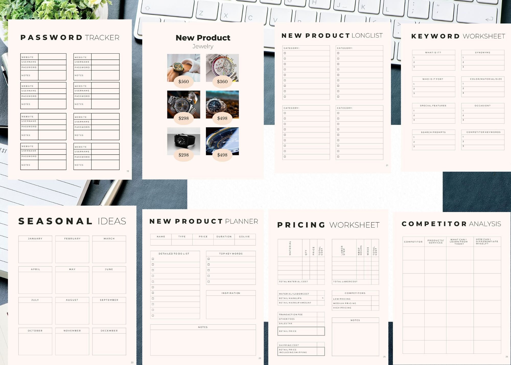 Digital Small Business Planner Template 67 Pages Canva Templates ...