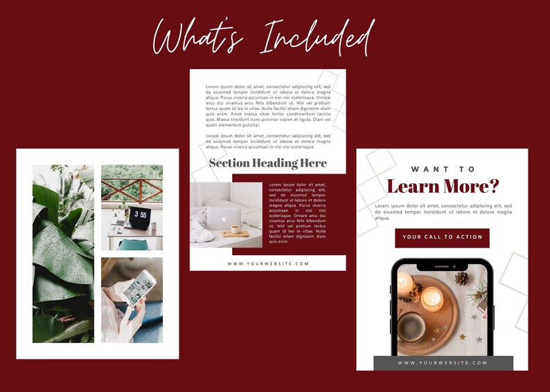 Digital Ebook Template, ELEVEN Canva Templates, Instant Download ...