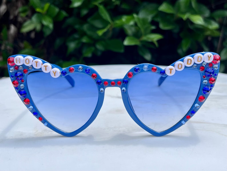 Ole Miss HOTTY TODDY Heart Sunglasses HYDR - Etsy