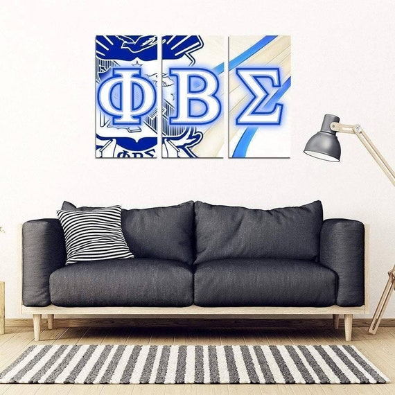 Phi Beta Sigma 3 Piece Wall Art Etsy