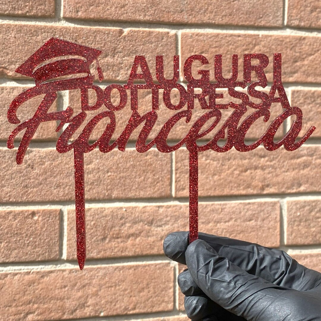 School Graduation Cake Topper Glitter Plexi Decoration for Graduation ...