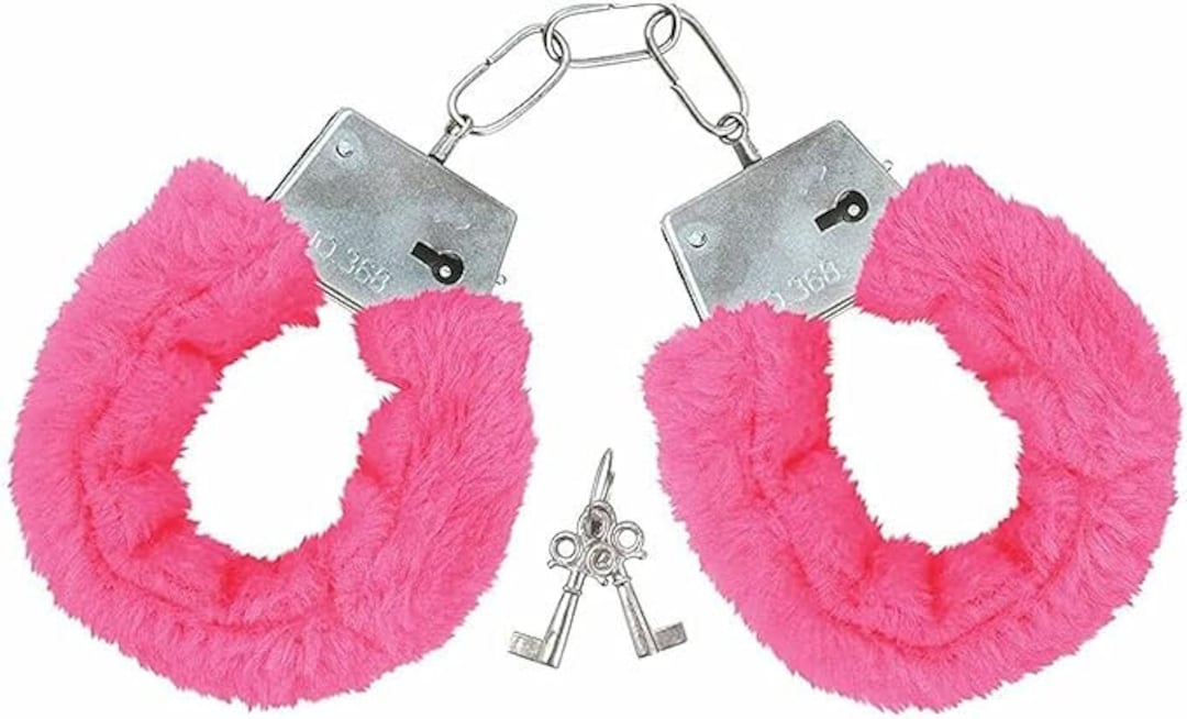 Pink Furry Handcuffs, Handcuff, Personalized, Kinky, Sex Toys, Role ...