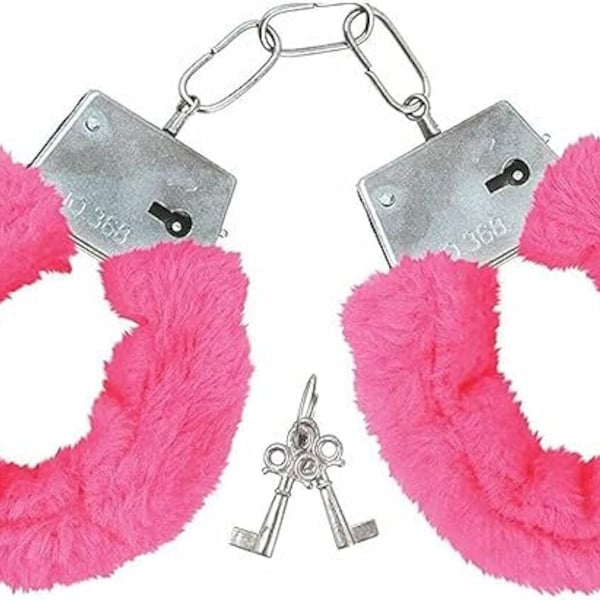 Pink Fuzzy Handcuffs - Etsy