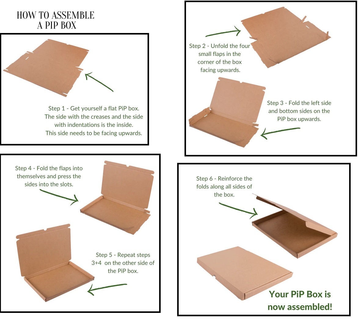 Eco Friendly Royal Mail Large Letter Brown Cardboard PIP Box All Sizes ...